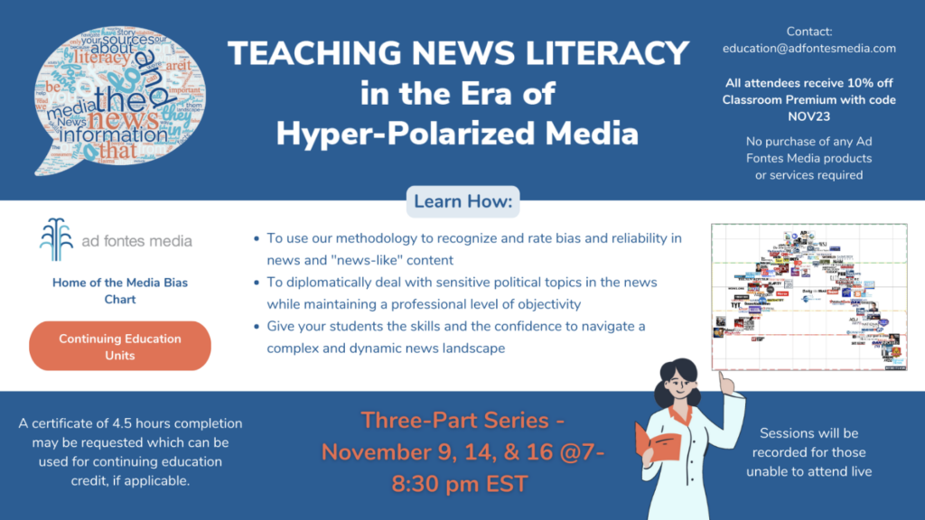 Empowering Educators: Ad Fontes Media Announces Next Webinar on ...